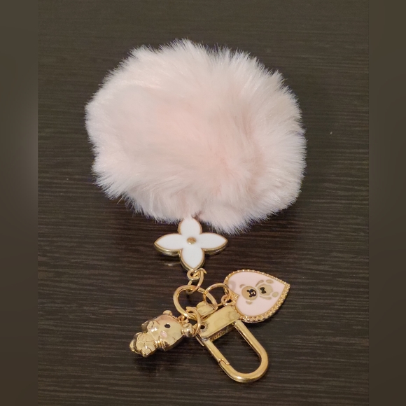 Accessories | New Pink Pom Keychain Or Bag Charm | Poshmark